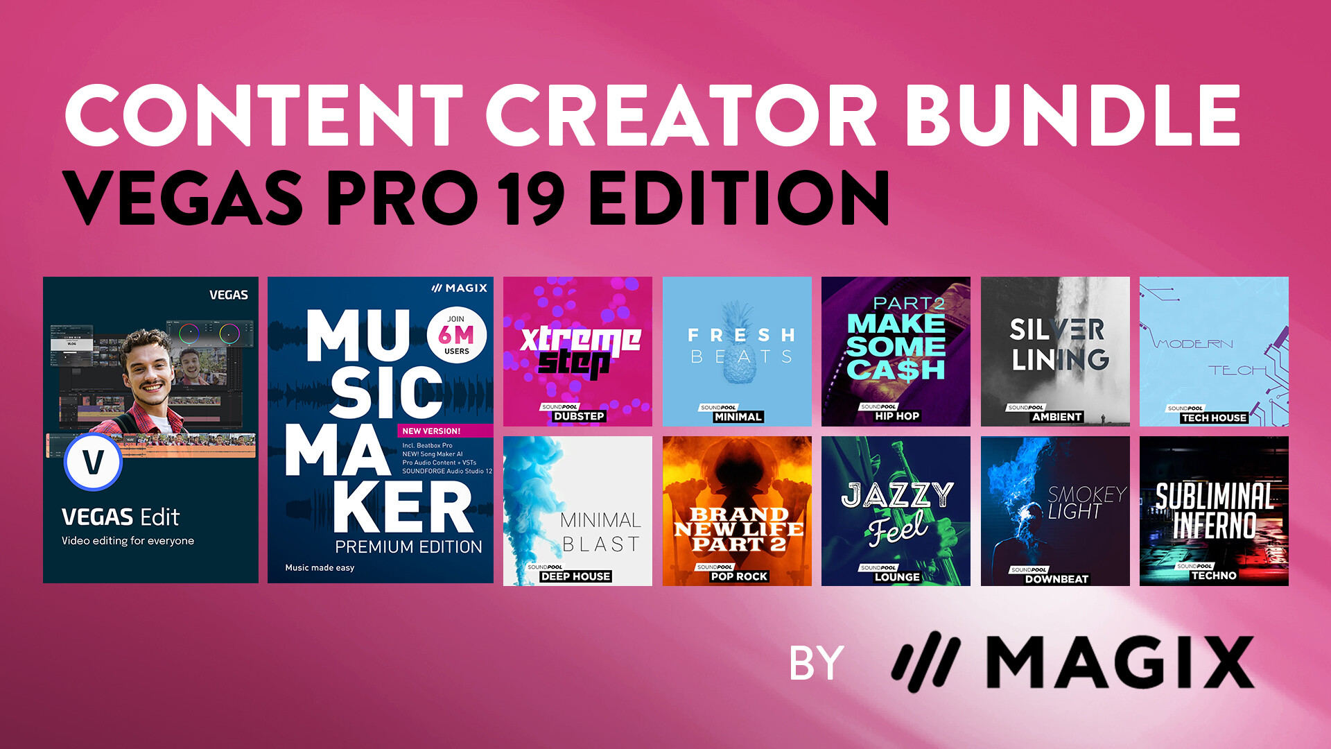Content Creator Bundle VEGAS Pro 19 Edition | XXLGamer.com