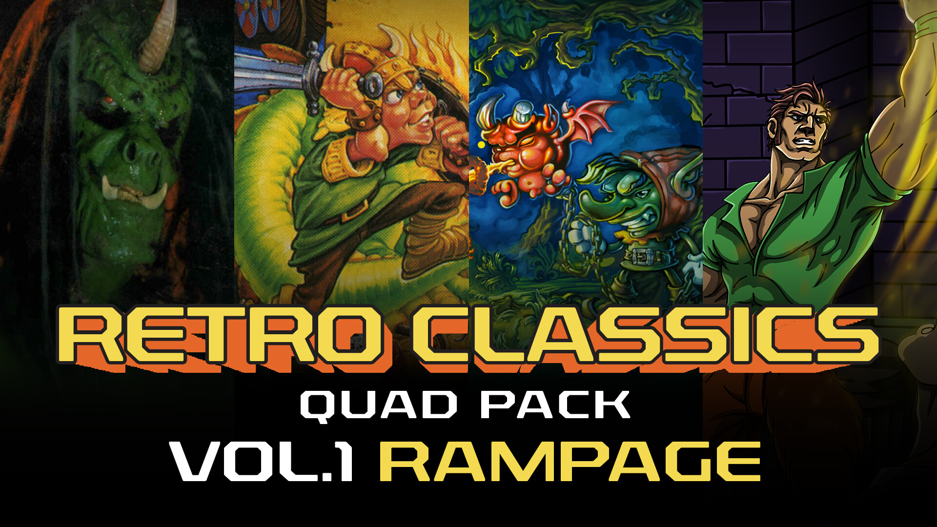 Retro Classics Quad Pack Vol.1 - Rampage | XXLGamer.com